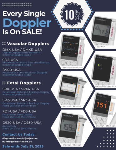 Dopplex® D900 Doppler - Huntleigh Healthcare - US